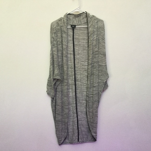 Mossimo Supply Co. | Sweaters | Mossimo Grey And Black Open Front ...